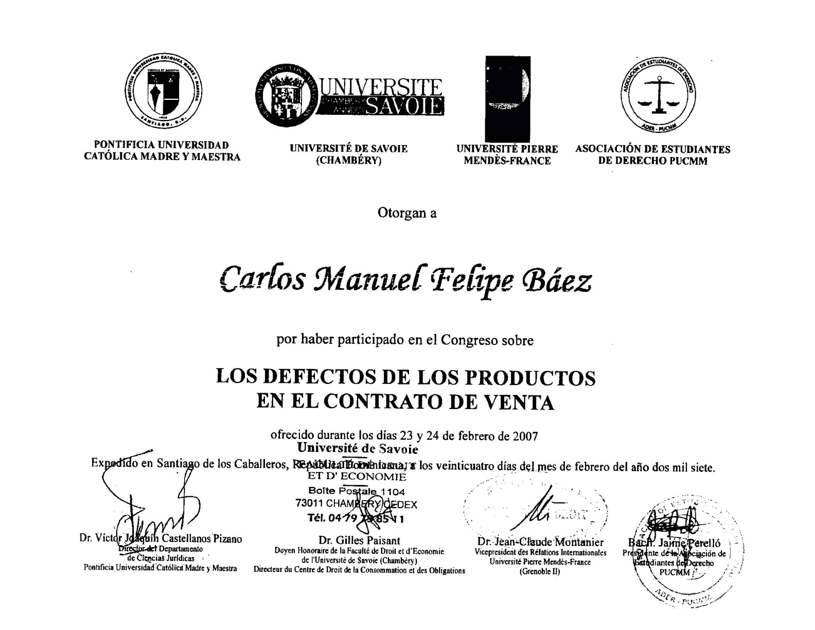 Carlos Felipe B. | Carlos Felipe Law Firm Law Firm